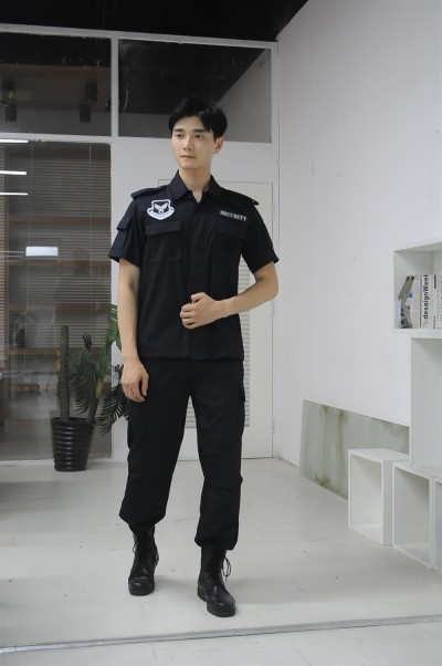 Design personalized security uniforms real people try on order security ...