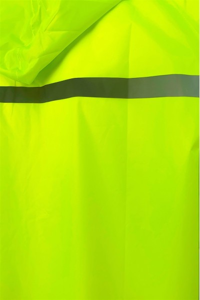 Manufacture of long jacket fluorescent yellow raincoat Order reflective ...