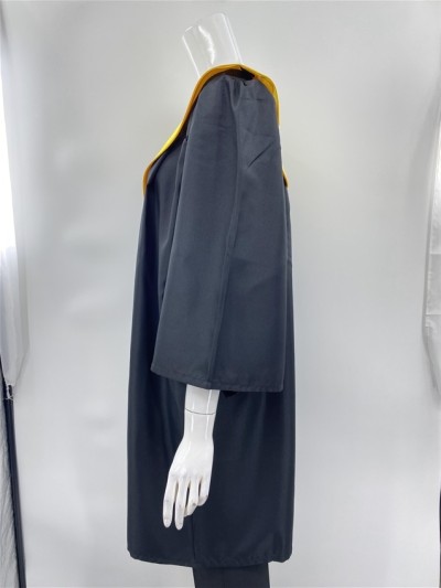 Manufacture of solid color graduation gown suits Custom zipper style ...