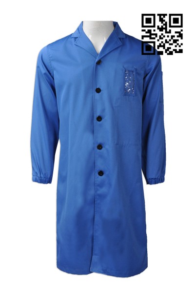 Custom lab coat design clean medical robe patient gown factory