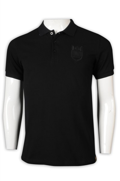 Japanese Polo shirt manufacturer with black 3-button lapel shirt bottom ...