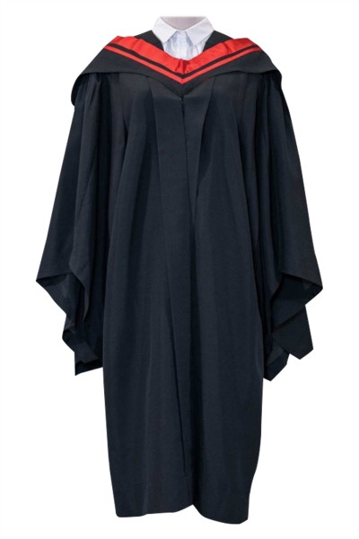 Personally designed red double-sided shawl graduation gown Hong Kong ...