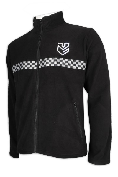 custom-made black security uniforms, fleece, black and white, security ...