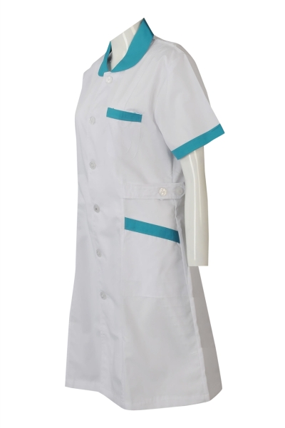 SKNU007 Order white clinic uniforms Custom-made princess collar nurses ...