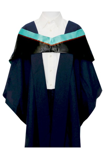 Tailor-made blue graduation robe and shawl, master of design art, Hong ...