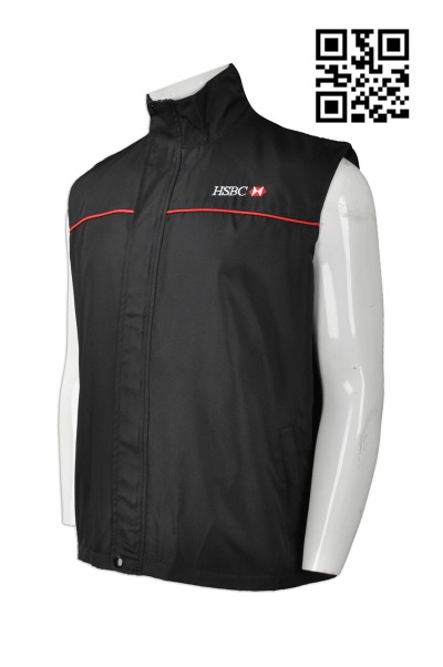 custom men's vest sleeveless jacket financial institution bank vest ...