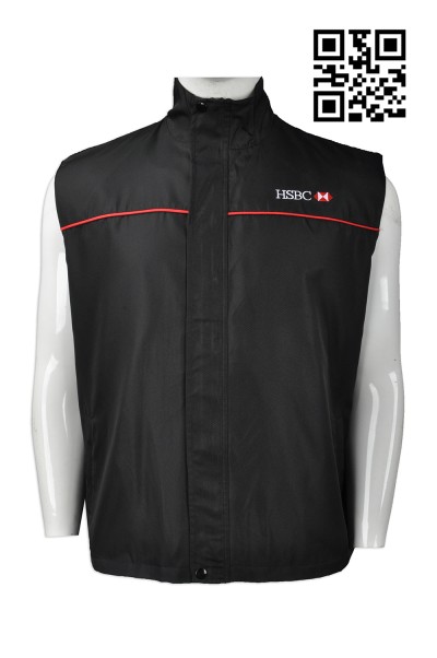 custom men's vest sleeveless jacket financial institution bank vest ...