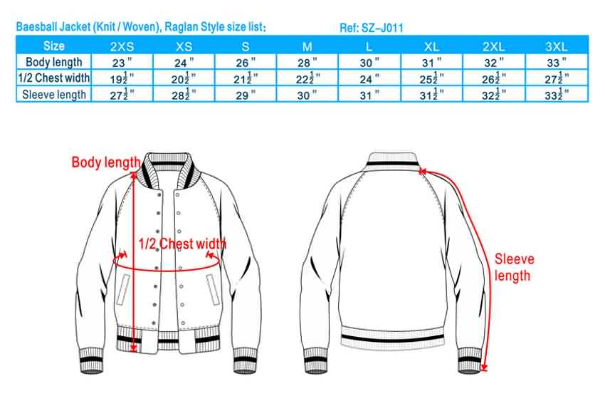 zip fleece jackets sizing, zip fleece hoodies size chart, sweatshirts ...