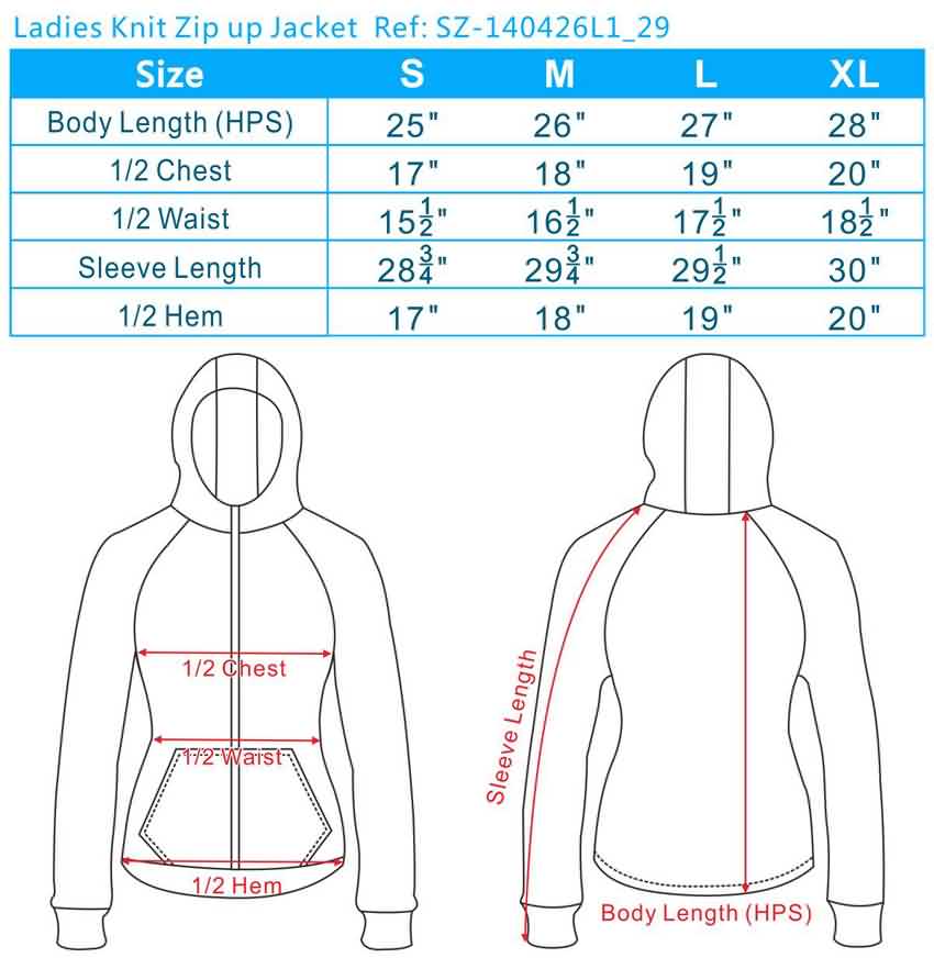 windbreaker sizing chart, windbreaker jacket size chart, mens ...